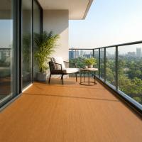 China Termite Proof WPC Seamless Decking Board 102x22mm Outdoor Floor Panel Waterproof for sale