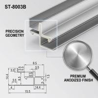 China Anodized Aluminum Alloy SPC Flooring Trim 2400mm Skirting Profile for Wall Panel Edge for sale