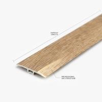 China Waterproof SPC Flooring End Cap Trim 2400mm PVC Skirting Profile for Wall Panel Edge for sale