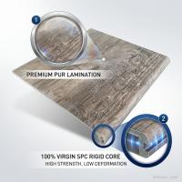 China SPC Rigid Core Skirting Profile 2400mm Waterproof Flooring Edge Trim for Wall Panel Base for sale
