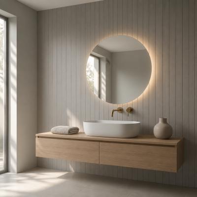 China Insect Proof WPC Bathroom Wall Panel 155x20mm Moisture Proof Interior Board for sale