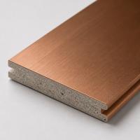 China Copper Brushed Metal SPC Wall Panels Waterproof Interior Wall Cladding for sale