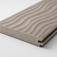 China 3D Wave Ripple Relief SPC Wall Panels Waterproof Interior Wall Cladding for sale