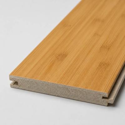 China Bamboo Texture SPC Wall Panels Waterproof Interior Wall Cladding for sale