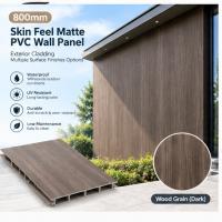 China 800mm Skin Feel Matte PVC Wall Panel Exterior Cladding Multiple Surface Finishes Options for sale