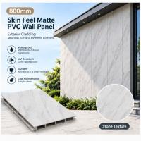 China 800mm Skin Feel Matte PVC Wall Panel Exterior Cladding Multiple Surface Finishes Options for sale