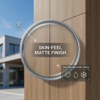 China 800mm Skin Feel Matte PVC Wall Panel Exterior Cladding Multiple Surface Finishes Options for sale