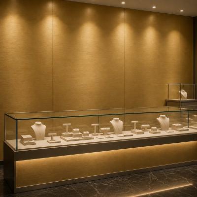 China Brushed Gold Champagne Metal SPC Wall Panels Waterproof Interior Cladding for sale