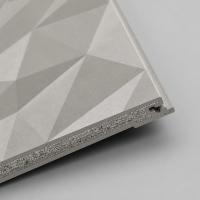 China 3D Diamond Rhombus Relief SPC Wall Panels Waterproof Interior Cladding for sale