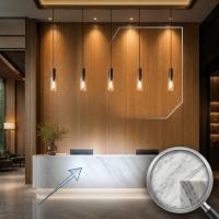 China PVC Fire Retardant Soundproof Wood Grain Wall Panel 600mm UV Resistant for Hotel Villa for sale