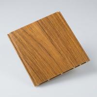 China PVC Fire Retardant Soundproof Wood Grain Wall Panel 600mm UV Resistant for Hotel Villa for sale