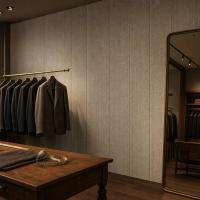 China Woven Tweed Fabric SPC Wall Panels Waterproof Interior Wall Cladding for sale