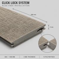 China Woven Tweed Fabric SPC Wall Panels Waterproof Interior Wall Cladding for sale
