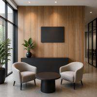 China Moisture-Proof PVC Wood Grain Wall Panel 400mm Waterproof Interior Cladding Board for sale