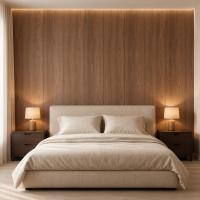 China Moisture-Proof PVC Wood Grain Wall Panel 400mm Waterproof Interior Cladding Board for sale