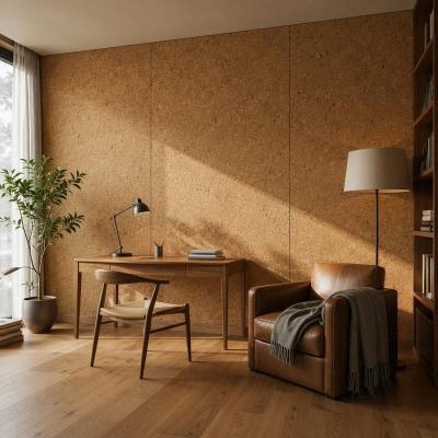 China Cork Texture SPC Wall Panels Waterproof Interior Wall Cladding for sale
