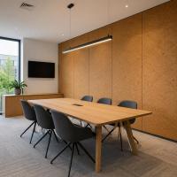 China Cork Texture SPC Wall Panels Waterproof Interior Wall Cladding for sale