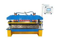 China Steel Roofing 1000mm Sheet Metal Roll Forming Machines Plc Control for sale