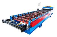 China High Speed PPGL Glazed Tile Machine With Combined Cutting / Pressing Device for sale