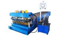 China 13 Rows Rollers Glazed Tile Making Machine With 45# Steel Rollers Hydraulic Cutting for sale