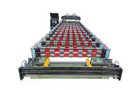 China reliable 7.5m Glazed Tile Roll Forming Machine With 5T Manual Decoiler for sale