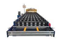 China 1.2m Roofing Sheet 3Phase Step Tile Roll Forming Machine Servo Motor for sale