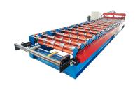 China Tile Gcr15 Steel Roll Material Sheet Metal Roll Forming Machines 10-20 Meters Per Minute Forming Speed ±2mm Cutting Tolerance for sale