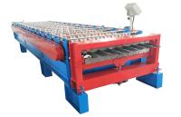 China Color Steel Roofing Sheet Metal Roll Forming Machine With PLC Control System for sale