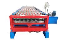 China Color Steel Roofing Sheet Metal Roll Forming Machine With PLC Control System for sale