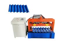 China Long Service Life Sheet Metal Roll Forming Machine With High Strength Steel Frame for sale