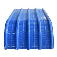 China Roofing Panel Trapezoidal Shape Crimping Sheet Metal Roll Forming Machines With Customized Color for sale