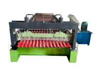 China Galvanized Steel Corrugated Sheet Roll Forming Machine Working Speed 10-15 M/Min for sale