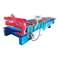 China PLC Control 3-5.5kw Hydraulic Drive corrugated roll former for sale for sale