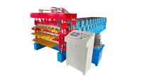 China 440V Corrugated Roll Forming Machine Ibr Metal Steel Glazed Tile Roofing Sheet Three Layer for sale