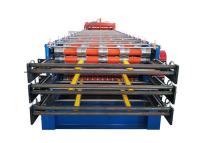 China Roof Panel 0.8mm 220v Three Layer Roll Forming Machine Plc for sale