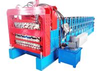 China Three In One Ibr Roll Forming Machine Hydraulic Cutting Chain Transmission Mode for sale