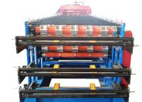 China Three In One Ibr Roll Forming Machine Hydraulic Cutting Chain Transmission Mode for sale