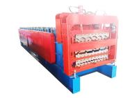 China Multi Type Roofing Sheet GI Three Layer Roll Forming Machine Low Consumption for sale