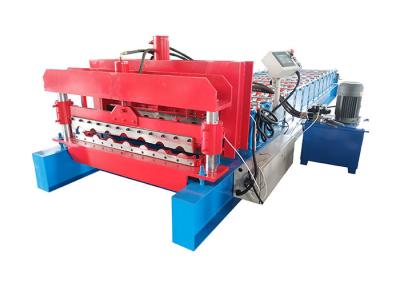China Step Roofing Sheet Galzed Tile Roll Forming Equipment 3 - 5 Meters/Minute for sale