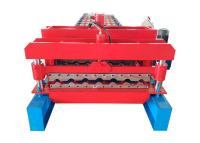 China Automatic Tiles Roof Panel Roll Forming Machine Color Glazed for sale