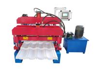 China Steel Roof Tile Glazed Tile Roll Forming Machine 914mm Coil Width for sale