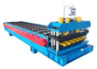 China Chain Size 1 Inch Glazed Tile Roll Forming Machine 3 - 5m/Min for sale