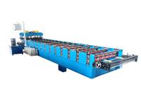 China ISO 1250mm Coil  Steel Roof Roll Forming Machine Roof Tile Manufacturing Machine for sale