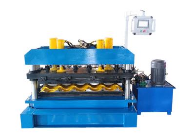 China 0.3-0.8mm PPGI Sheet Glazed Tile Roll Forming Machine 220V 380V 440V for sale