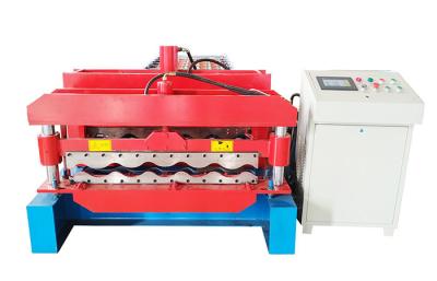 China 1200MM Galvanized Glazed Tile Forming Machine Roofing Panel Roll Forming Machine CE for sale