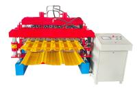 China Automatically PPGI GI PPGL GL Double Layer Roll Forming Machine 8*1.5*1.5m for sale