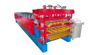 China Three Layer Full Automatic Metal Roof Roll Forming Machine 0.3 - 0.8 mm for sale