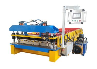 China Trapezoidal Color Steel Roof Sheet Roll Forming Machine Automatic for sale