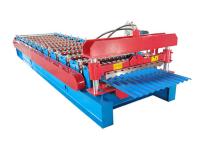 China Iron PPGI Steel Making Corrugated Roofing Sheet Forming Machine For 0.3mm Thick for sale