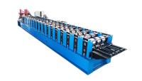 China 12 Roller Stations Hydralic Cutting Purlin Rolling Machine For 1.5mm-3.5mm Raw Material Thickness for sale